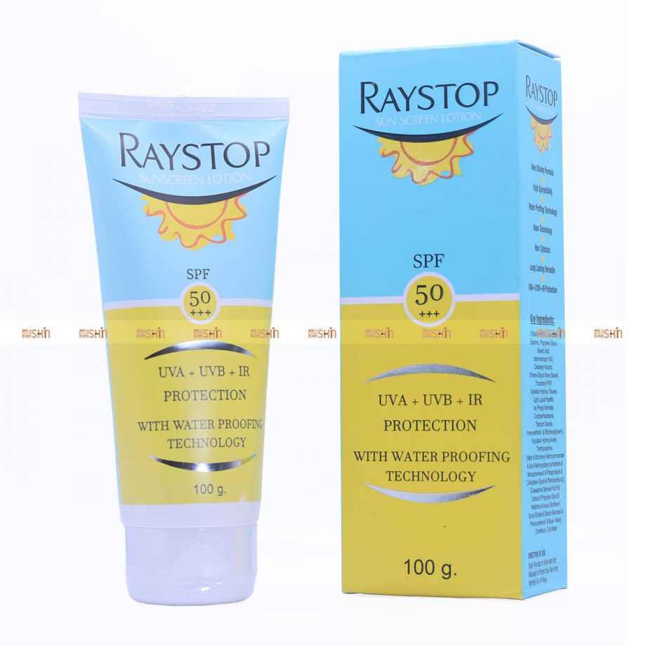 Raystop Sunscreen Lotion Spf 50 100g All About Skin